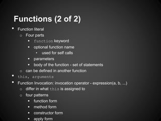 Javascript: The good parts for humans (part 2) | PPT