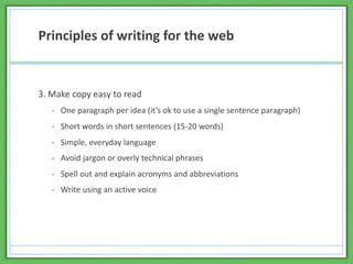 Writing for the web | PDF