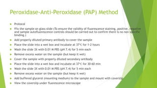 Immunohistochemistry description of the fluorescence mehodes and ...