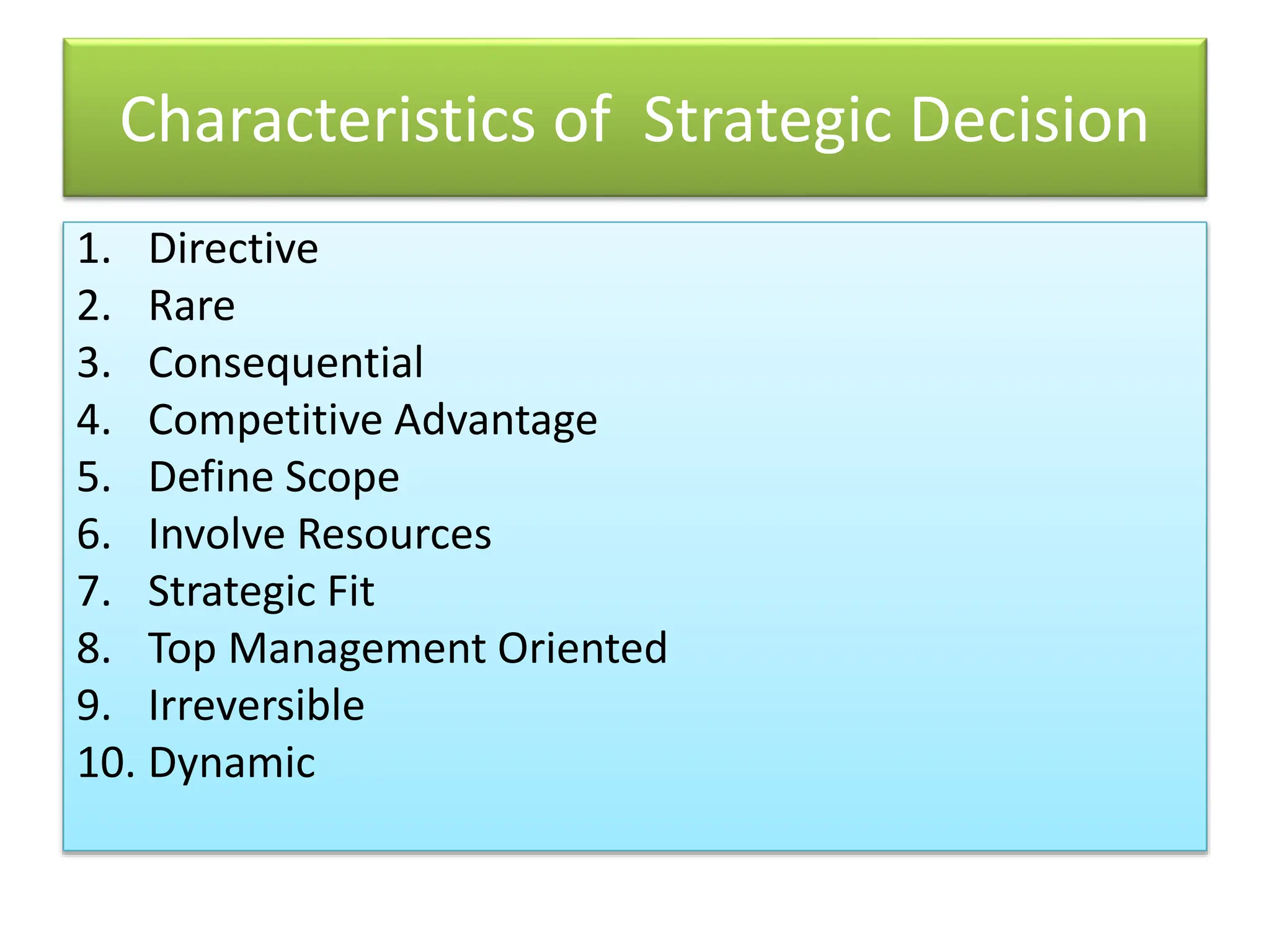 strategy management and their effects on business | PPT