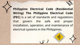 PHILIPPINE ELECTRICAL CODES IN INDUSTRIAL ARTS | PPTX
