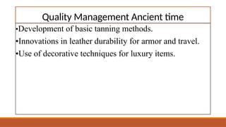 Presentation on Quality Management System in leather sector from ...