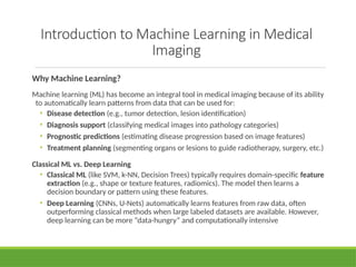 Machine Leanring Fundamental for Medical Imaging | PPT