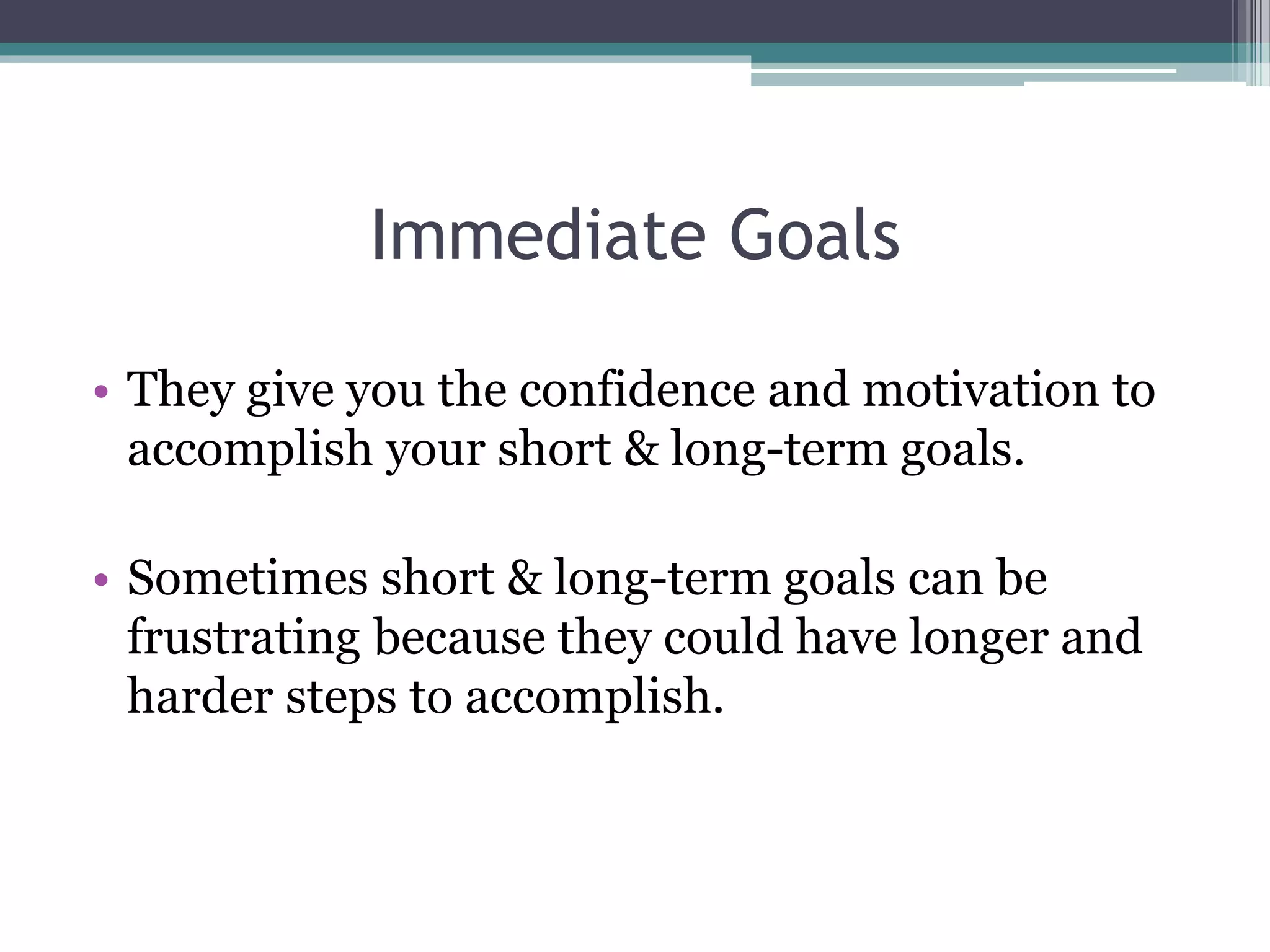3 Types of Goals | PPT | Free Download