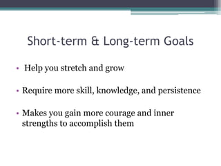 3 Types of Goals | PPTX
