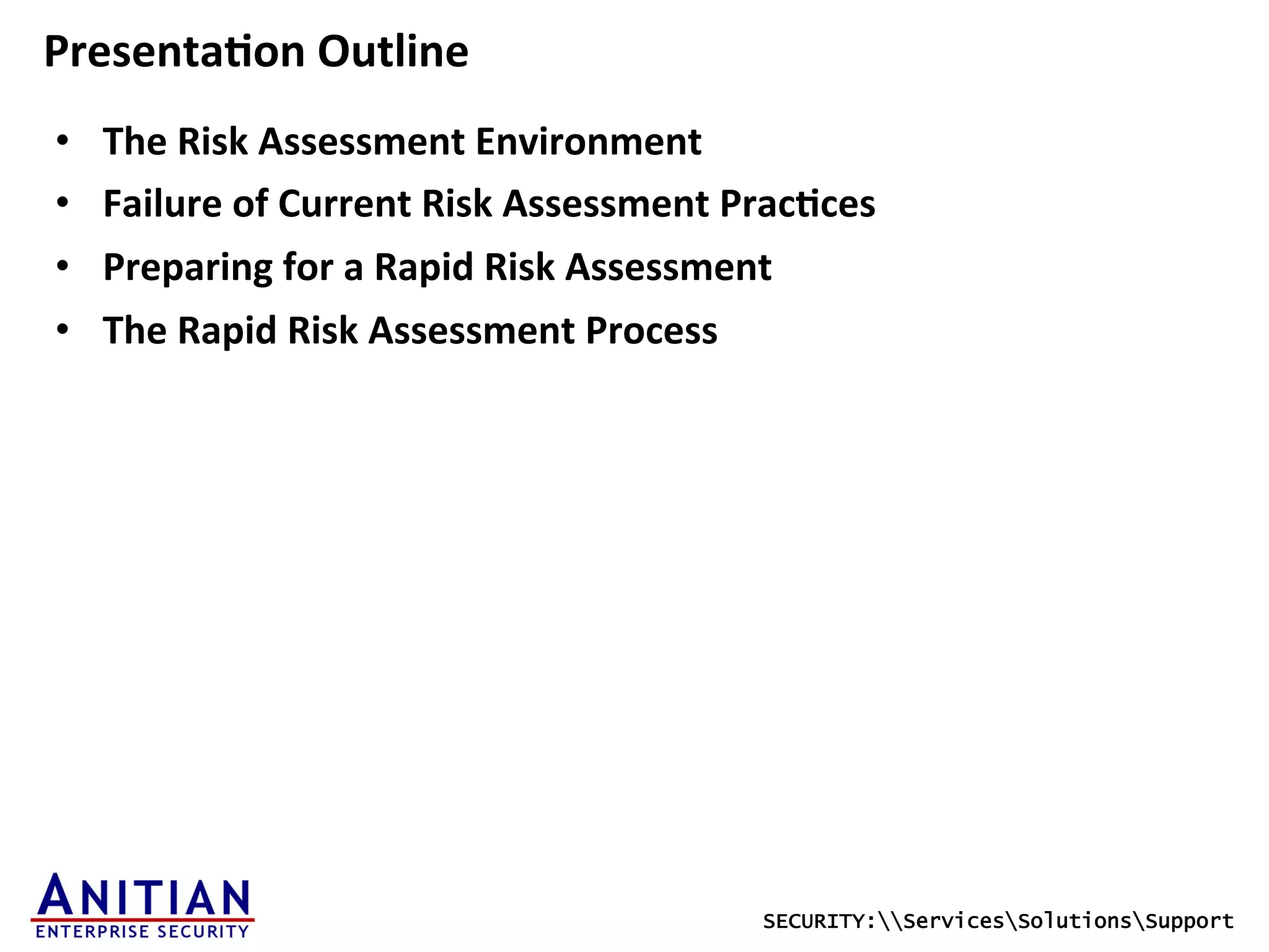 Rapid Risk Assessment: A New Approach to Risk Management | PDF