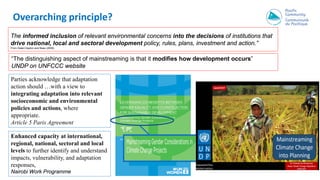 Climate Change Mainstreaming: SPC Experience | Sylvie Goyet, Pacific ...
