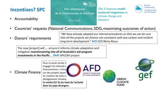 Climate Change Mainstreaming: SPC Experience | Sylvie Goyet, Pacific ...