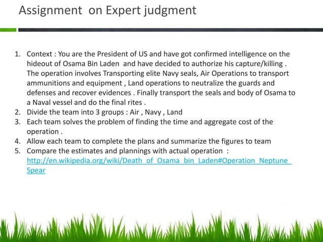 Day 2 expert judgment | PPTX | Science