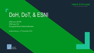 DoH, DoT and ESNI | PPTX | Web Hosting | Internet