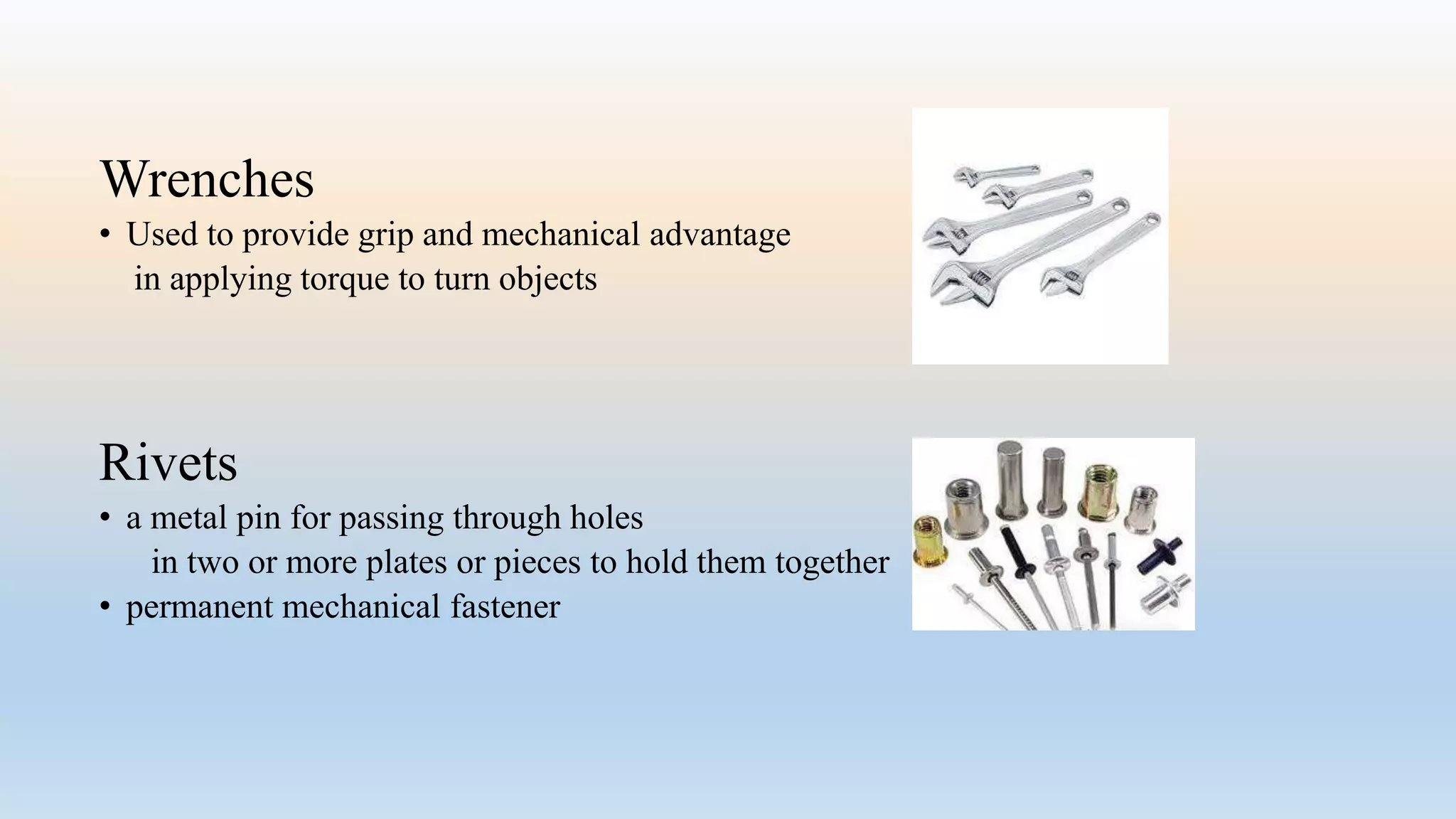WORKSHOP TECHNOLOGY-Hand Tools and its Operation | PPTX