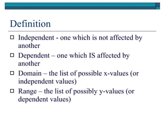 1st Test - Independent & Dependent Variables | PPT