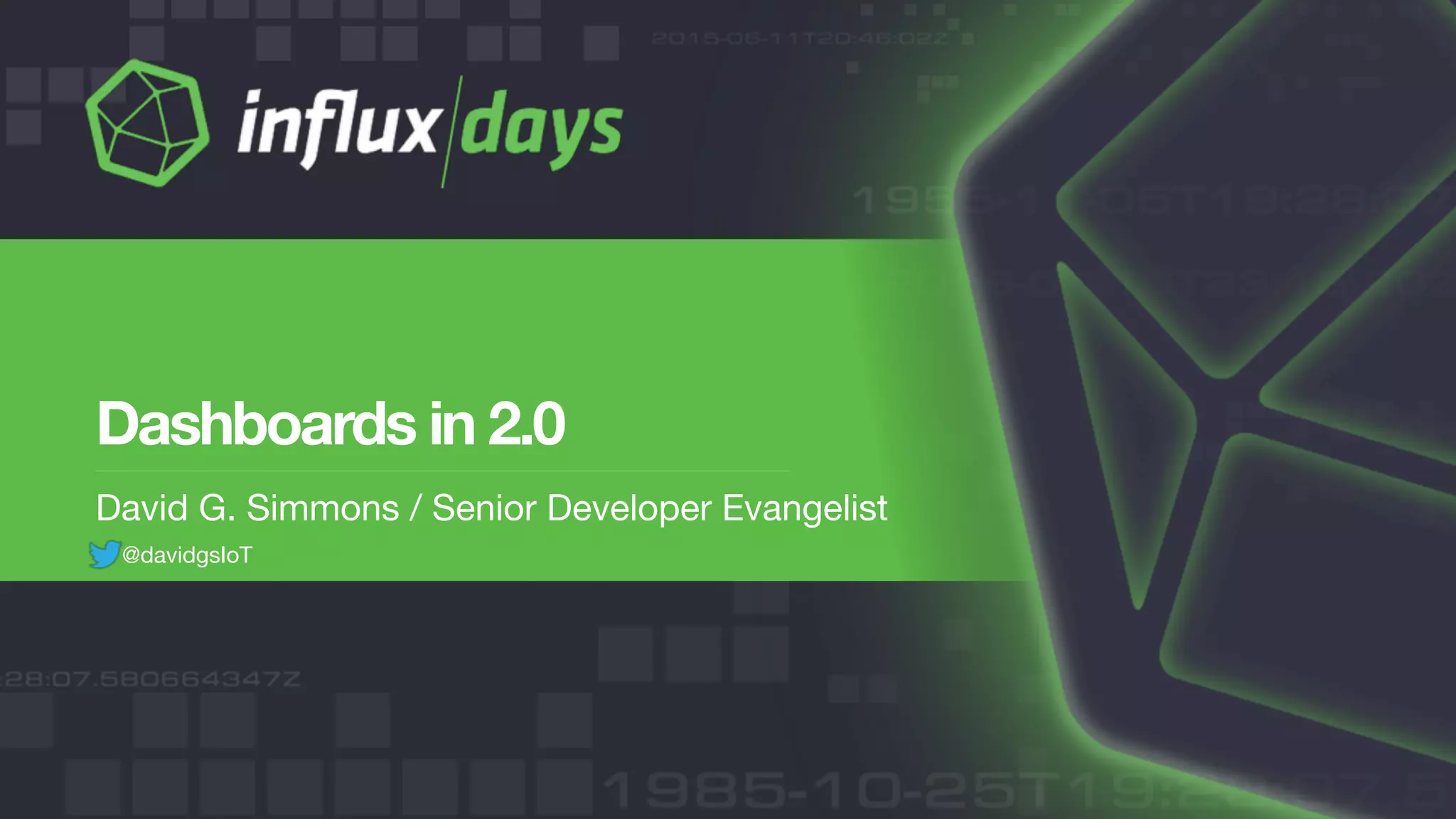 InfluxDB 2.0: Dashboarding 101 by David G. Simmons | PPT