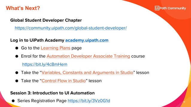 Day 2 - Intro to UiPath Studio Fundamentals | PDF