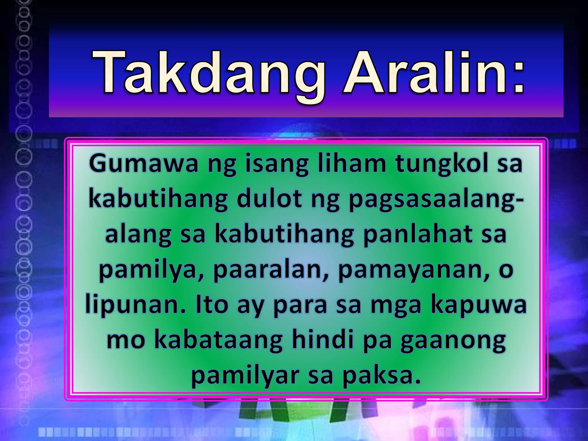 Day #2 Layunin ng Lipunan: Kabutihang Panlahat (Mga Hadlang sa Pagkamit ...