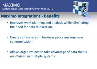 Maximo integration to other systems by Bashar Mahasen | PDF