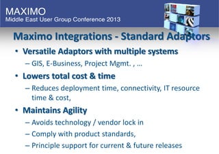 Maximo integration to other systems by Bashar Mahasen | PDF