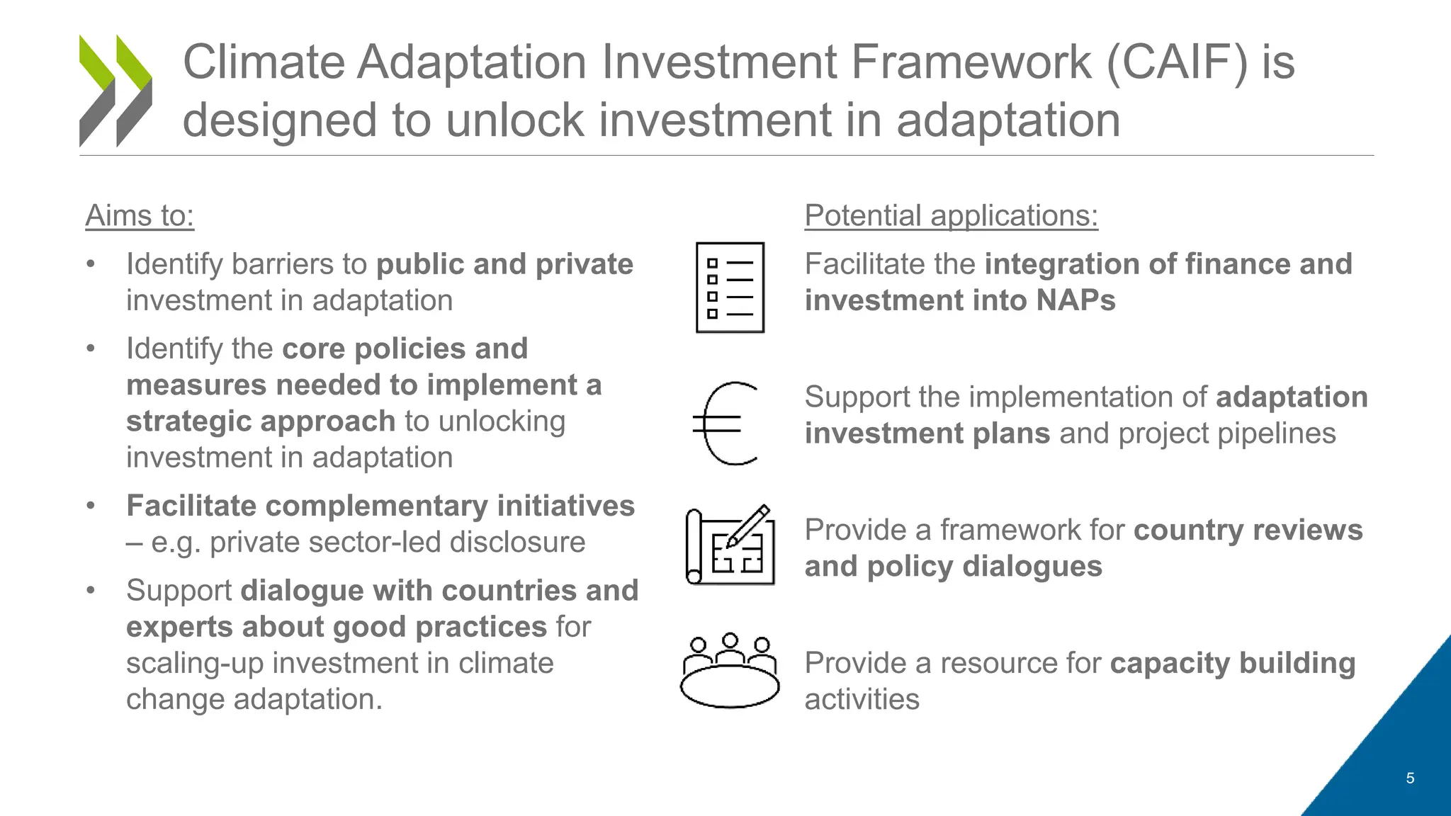OECD Climate Adaptation Investment Framework | PPTX