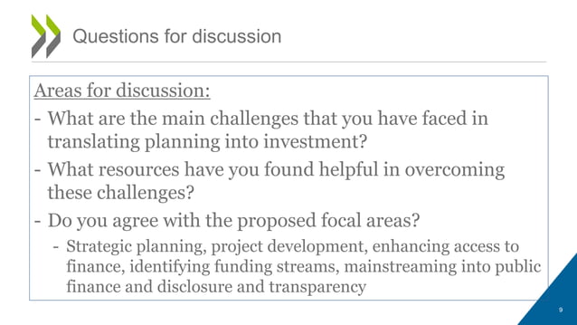 OECD Climate Adaptation Investment Framework | PPTX | Financial ...