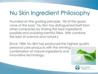Nu Skin & Pharmanex History | PPTX