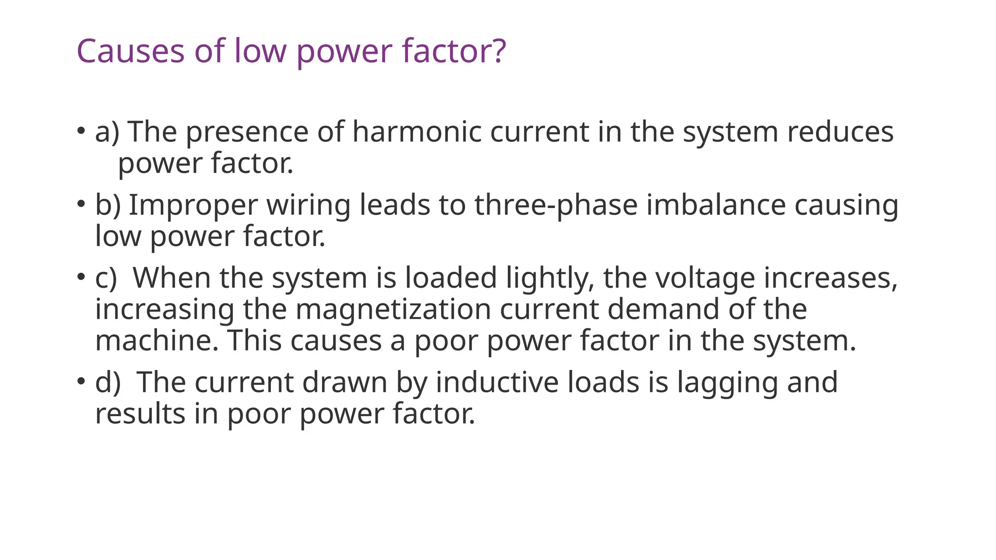 Electrical Power Factor introduction and details | PPTX