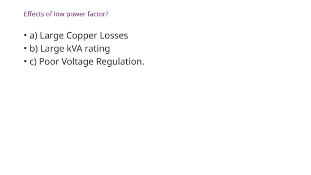 Electrical Power Factor introduction and details | PPTX