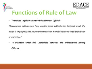 Day 2 rule of law & civic & stakeholder engagement | PPTX