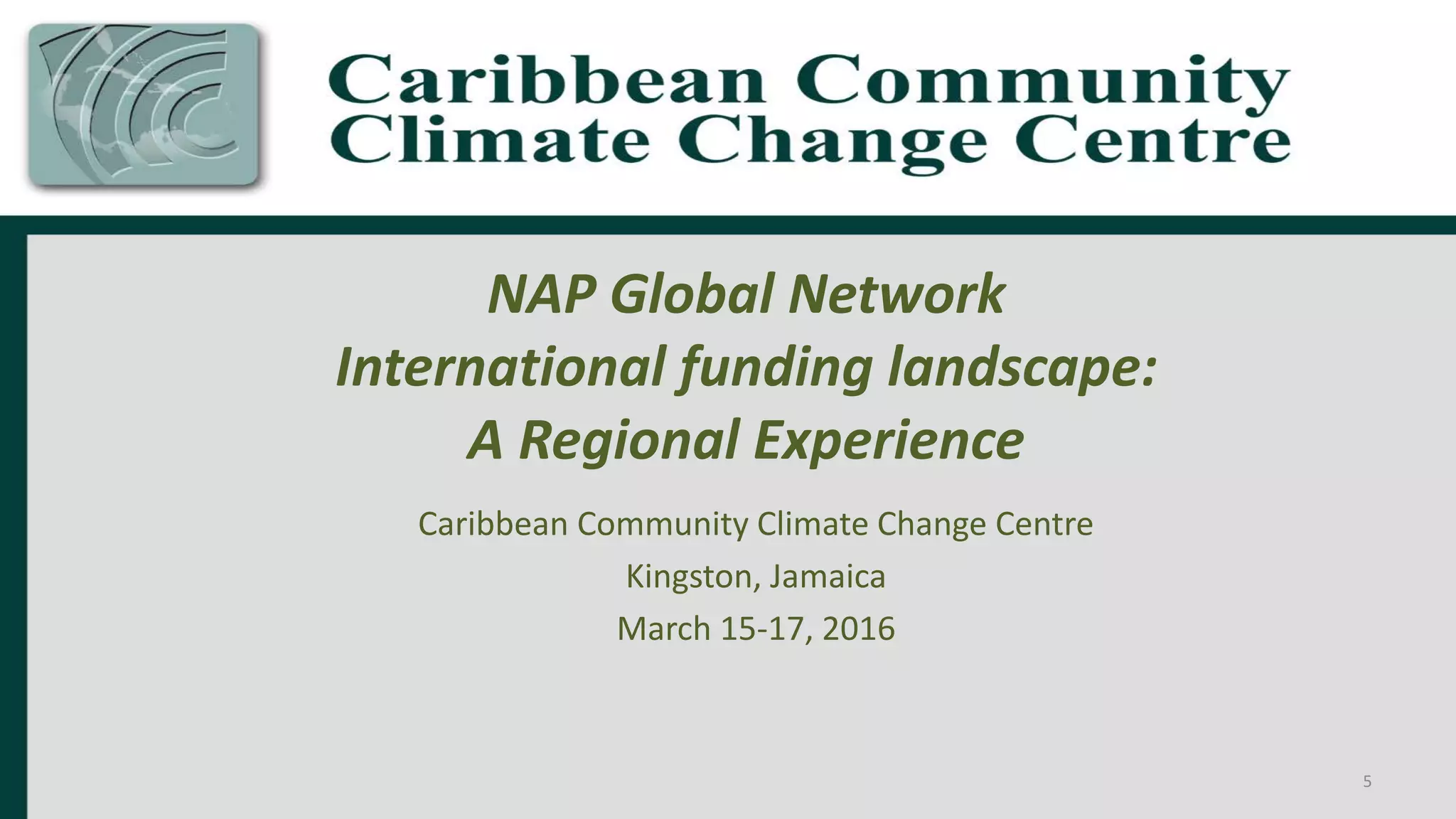Landscape of international adaptation finance and role of NAPs | PDF