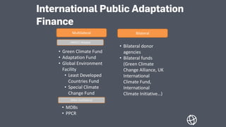 Landscape of international adaptation finance and role of NAPs | PPT