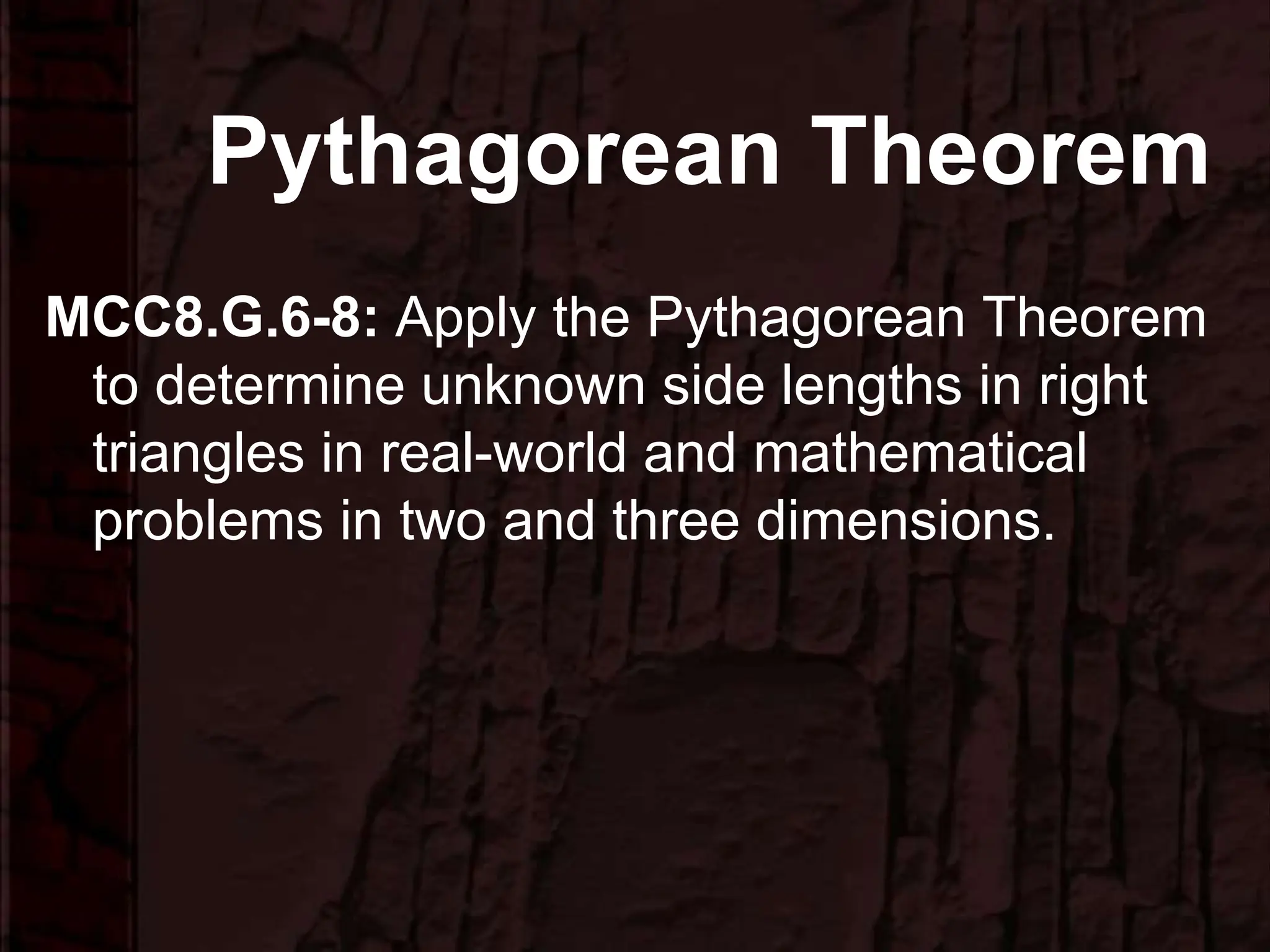 Day 2 - Unit 3 - Work Period - Pythagorean Theorem PowerPoint ...