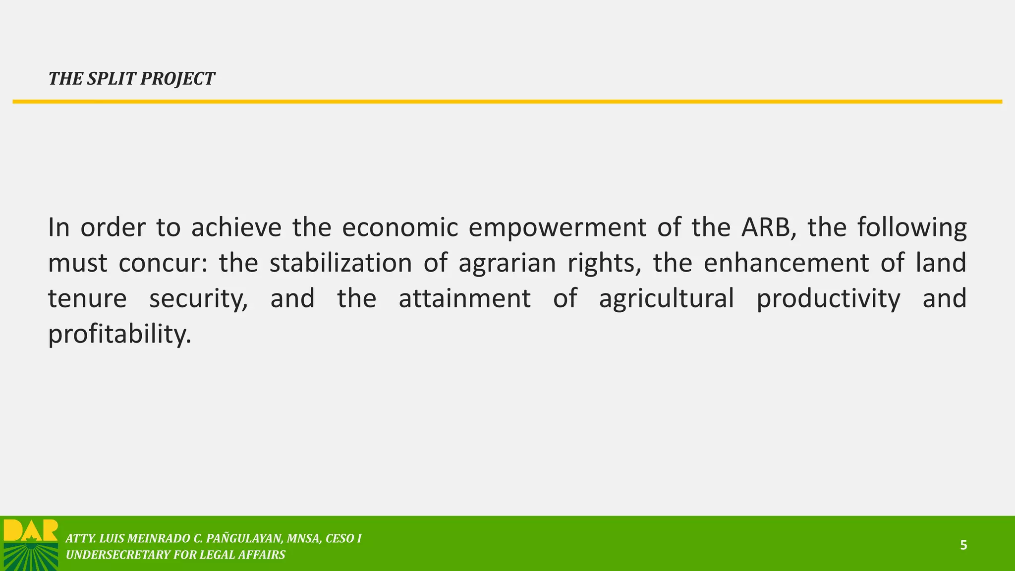 cascading of DAR SPLIT | PDF