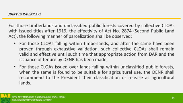 cascading of DAR SPLIT | PDF | Land and Farms | Real Estate