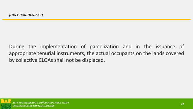 cascading of DAR SPLIT | PDF | Land and Farms | Real Estate