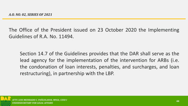 cascading of DAR SPLIT | PDF | Land and Farms | Real Estate