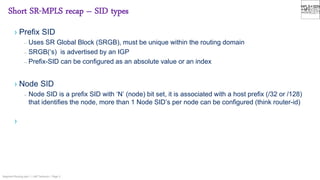 segment routing MPLS SDN NFV World Congress - Paris 2017 | PPT