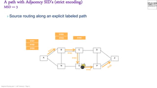 segment routing MPLS SDN NFV World Congress - Paris 2017 | PPT