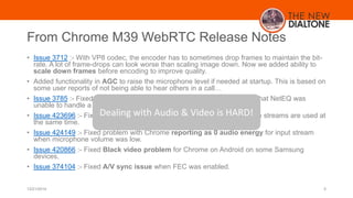 WebRTC for Mobile - Challenges and Solutions | PPTX