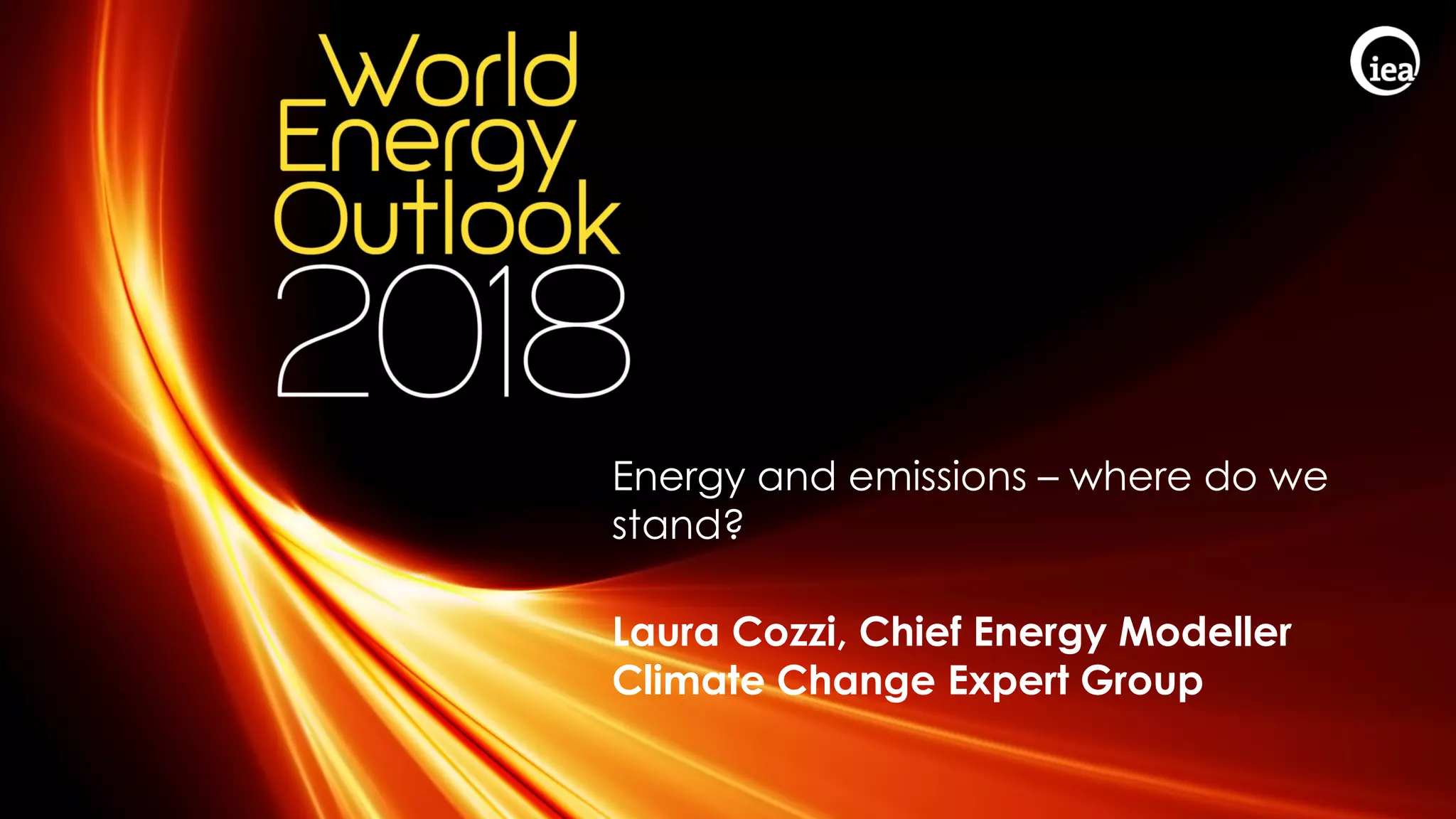 CCXG March 2019 Laura Cozzi IEA Insights Flagship Products | PPT