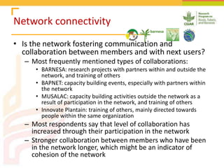 Evaluating Bioversity International’s banana networks | PPT