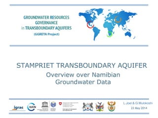 Day2 2 joel_hydrogeology_namibia | PPT