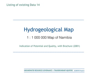 Day2 2 joel_hydrogeology_namibia | PPT