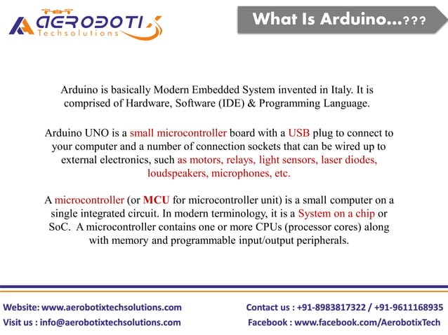 Day 23 Arduino Introduction | PPT