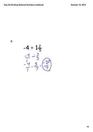 Day 24 dividing rational numbers | PDF