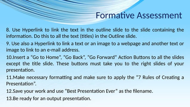 Day 25-28 Presentation Software (hyperlink & action buttons).pptx | Desktop Publishing ...
