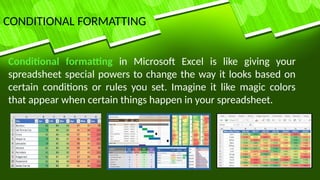 Day 29-32 Excel Software (conditional formating & data analysis).pptx