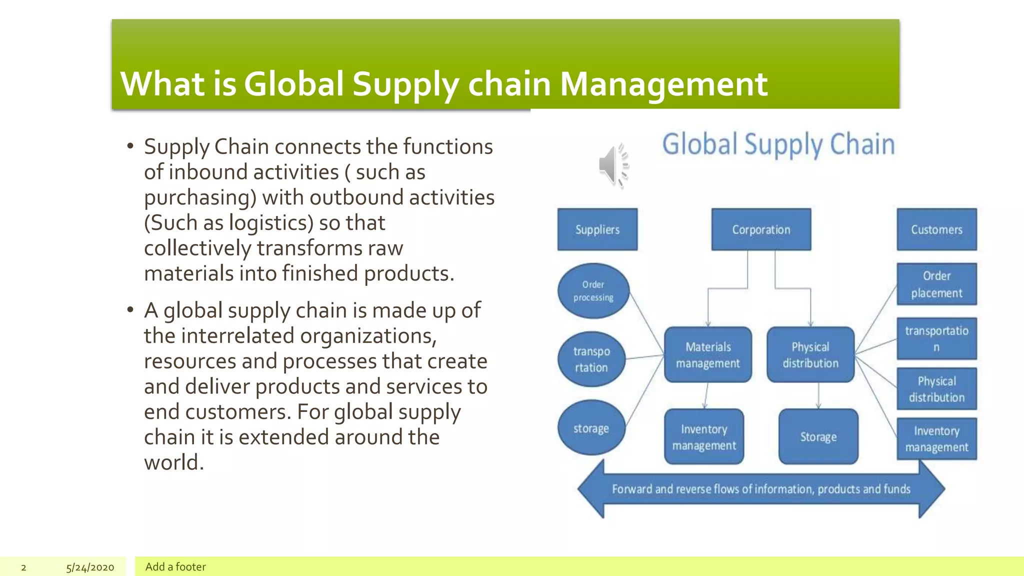 Global Supply Chain Management and cultural influence | PPT