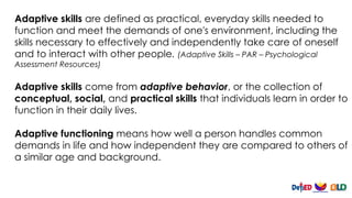 Day 2_Learners with Difficulty in Performing Adaptive Skills | PPTX