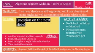 Geometry Basics: Classifying & Naming Angles & Angle Pair Relationships ...