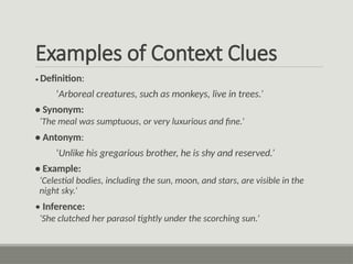 Inferring Meaning Through Word usage and context | PPTX