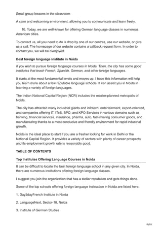 French Language Courses Noida Fees | PDF